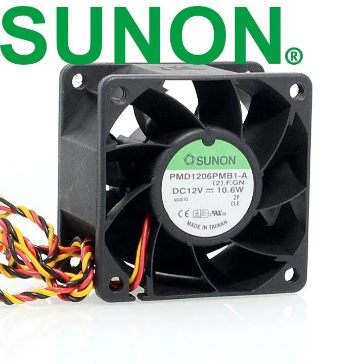 New 6038 60mm dual ball bearing cooling fan 12V 10.6W server ...