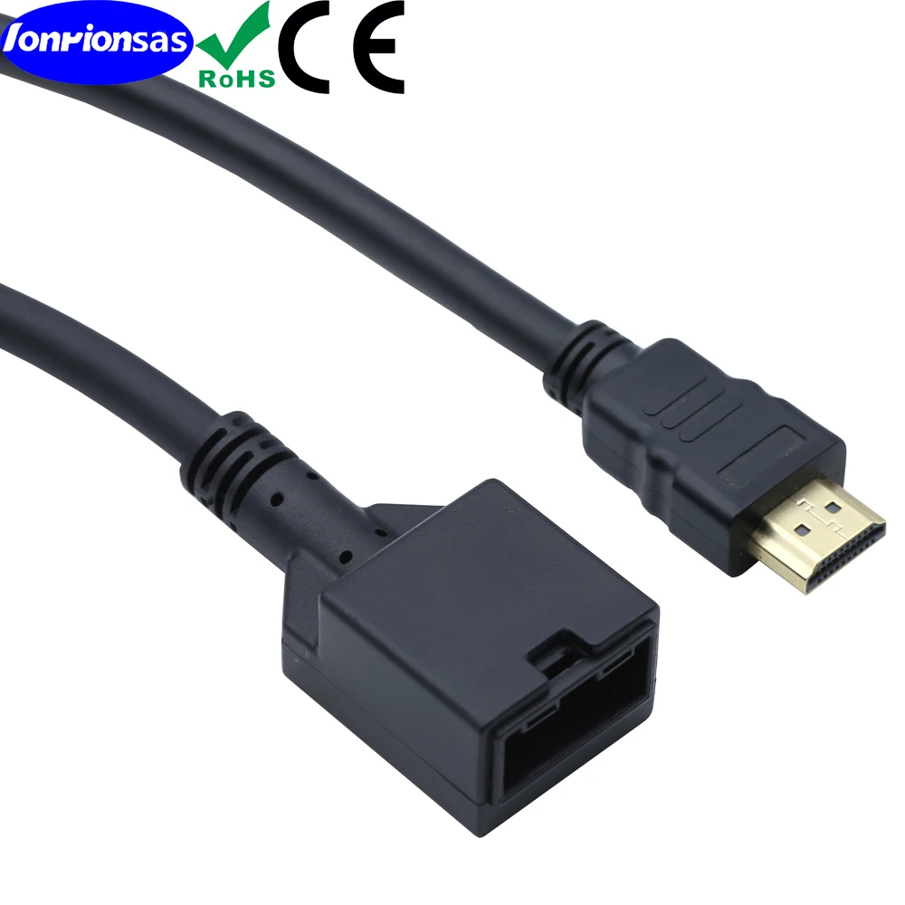 High-Speed-HDMI-E-type-19P-female-black-molding-to-HDMI-A-type-male ...