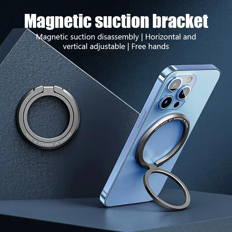 Magnetic-Cell-Phone-Ring-Holder-Mobile-Phone-Bracket-Removable-Cell ...