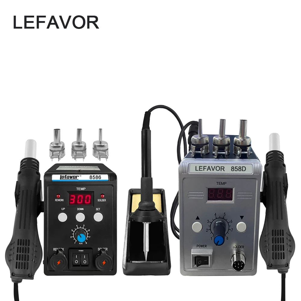 Hot Air Gun 858d 8586 2 In 1 Soldering Station 700w 110v 220v Bga ...