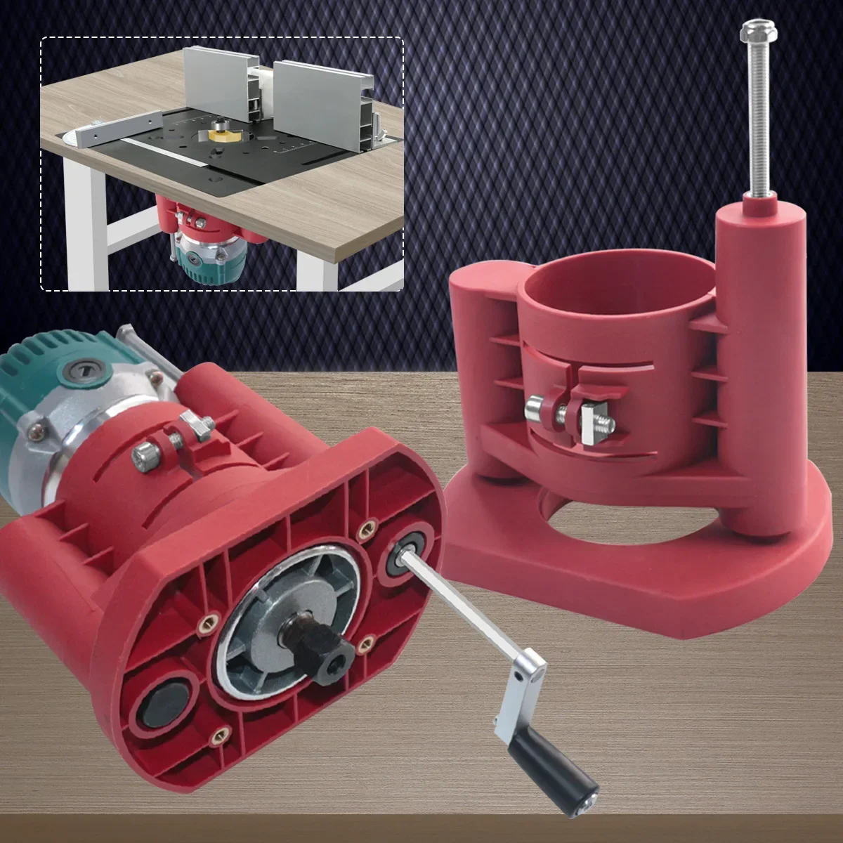 Precision Router Lift -Router Table Lift System -Durable Router Plate ...