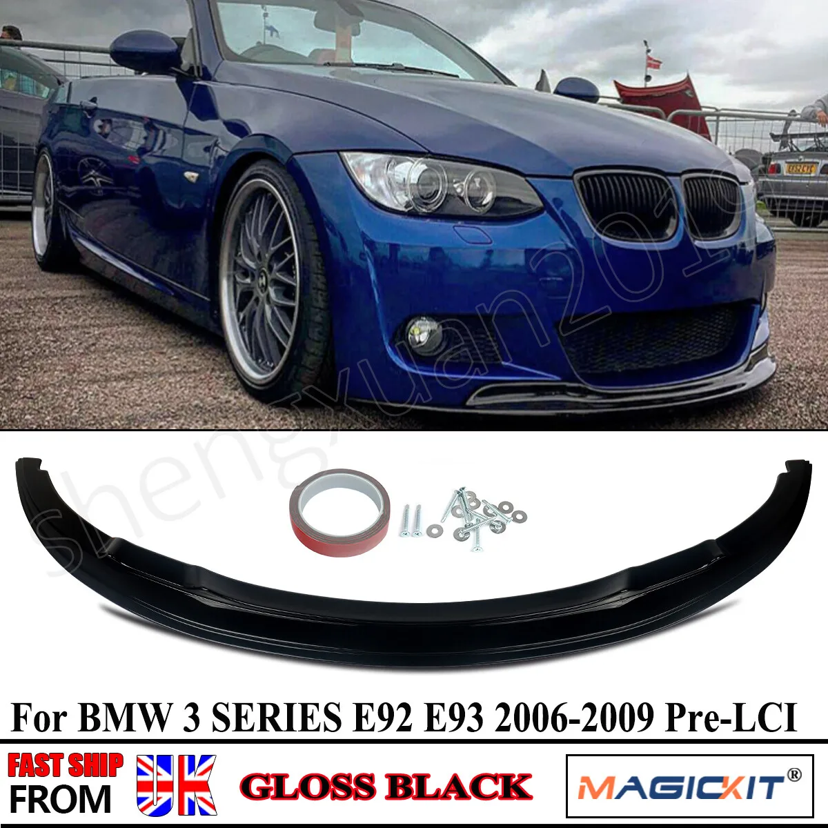 FOR BMW 3 SERIES E92 E93 Front Lip 320i 325i M SPORT Convertible 2006 ...
