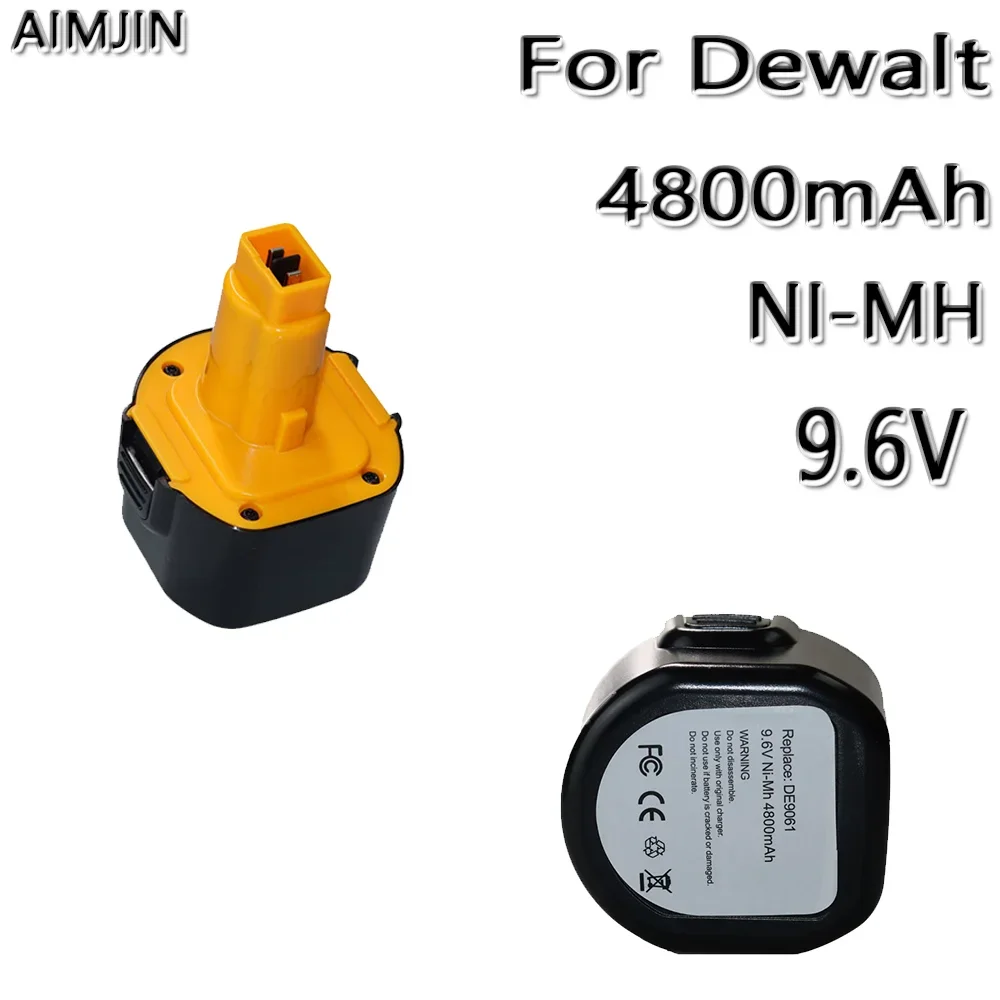 9-6V-4800mAh-Ni-MH-Replacement-Battery-Compatible-For-Dewalt-with ...