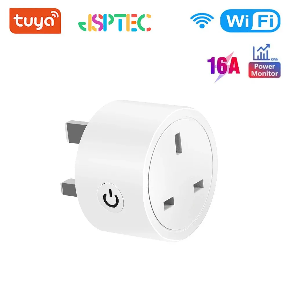 Tuya-WiFi-16A-UK-Smart-Plug-Mini-Smart-Socket-Remote-Voice-Control-with ...