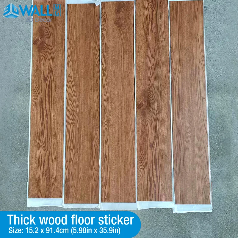 Wood-Grain-Floor-Sticker-Nordic-Style-Foil-Bottom-Repeated-Self ...