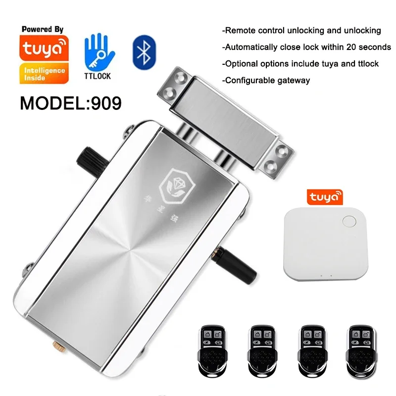 Remote-Control-Keyless-Phone-Control-Didital-Electronic-Smart-Door-Lock ...