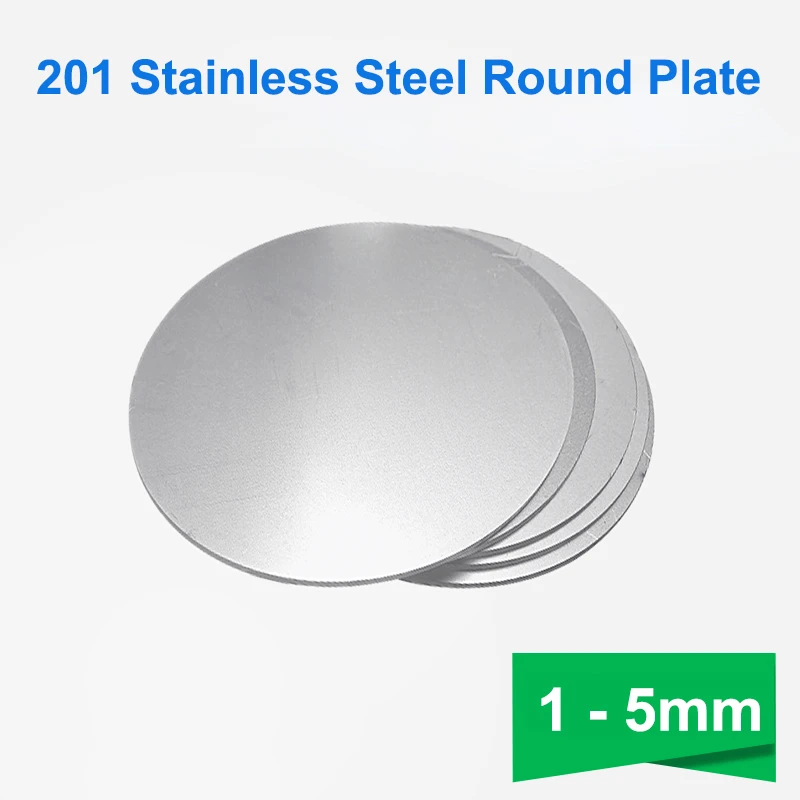 1pcs 201 Stainless Steel Round Plate Dia 50mm - 500mm Circular Sheet ...