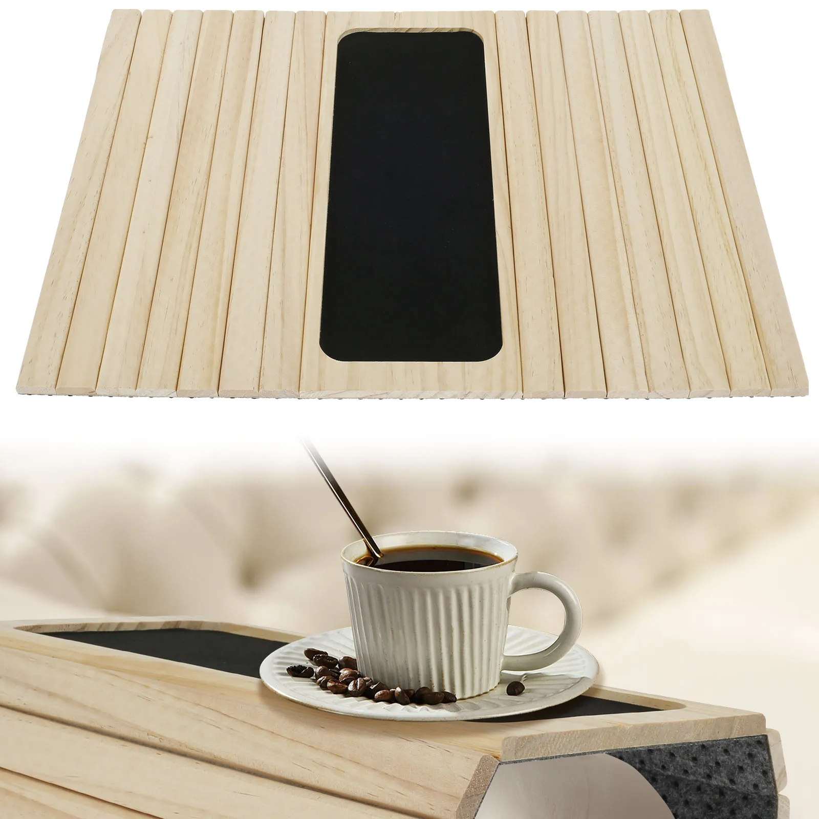 Foldable-Wood-Sofa-Arm-Tray-Waterproof-Table-Anti-Slip-Armrest ...
