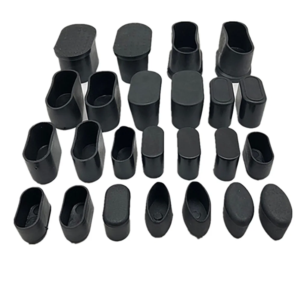 Pata de silla ovalada de PVC, protección de patas de mesa de muebles ...