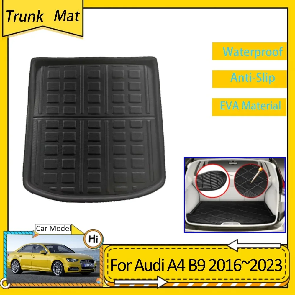 Rear Trunk Mat for Audi A4 B9 8W 2016~2023 2018 2020 Accsesories Car ...