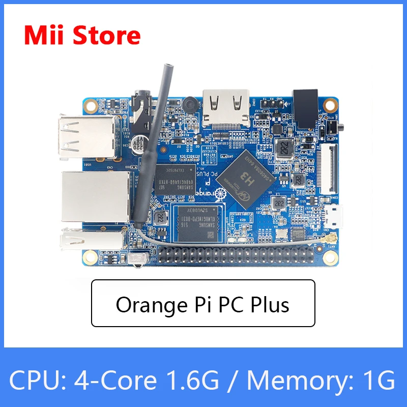 Orange Pi PC Plus Development board RAM 1G with 8GB Emmc Flash ,Mini ...