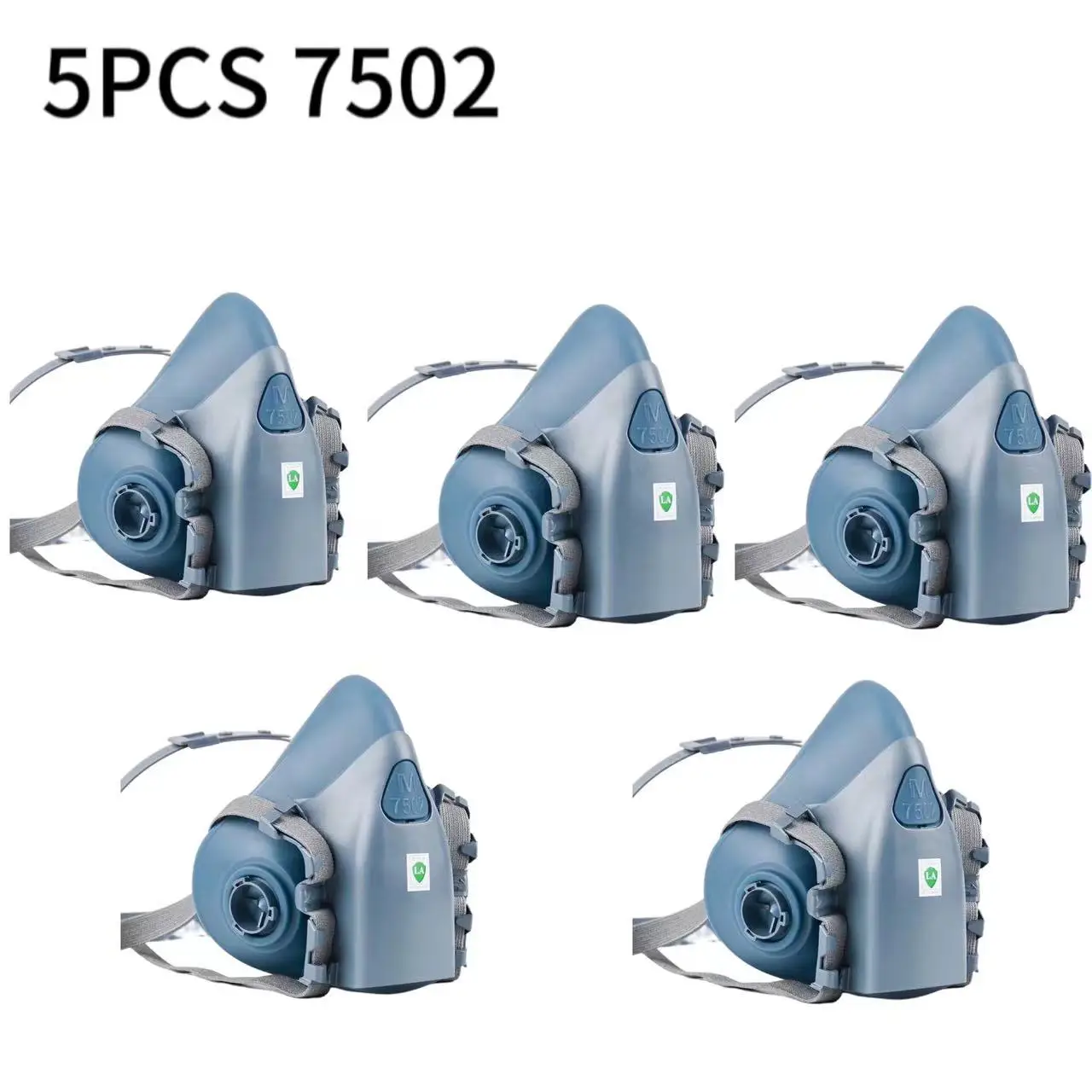 5-pcs-7502-Half-Facepiece-silicone-Respirator-Medium-size-Painting ...