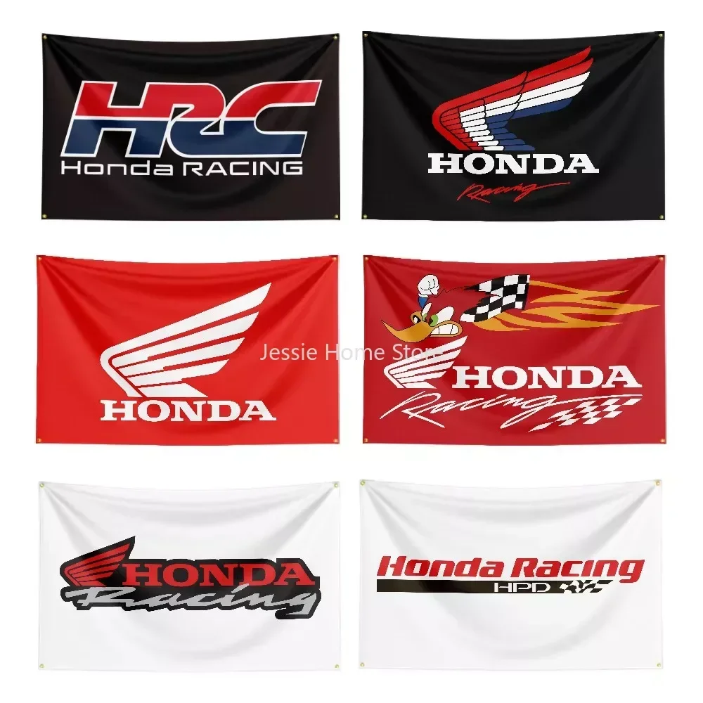 HRC-Honda-Racing-Flag-Polyester-Digital-Printing-F1-Car-Club-Team ...