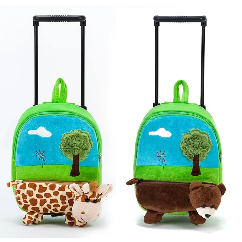kids-Rolling-Backpack-travel-trolley-backpack-with-Wheels-Trolley-Bag ...