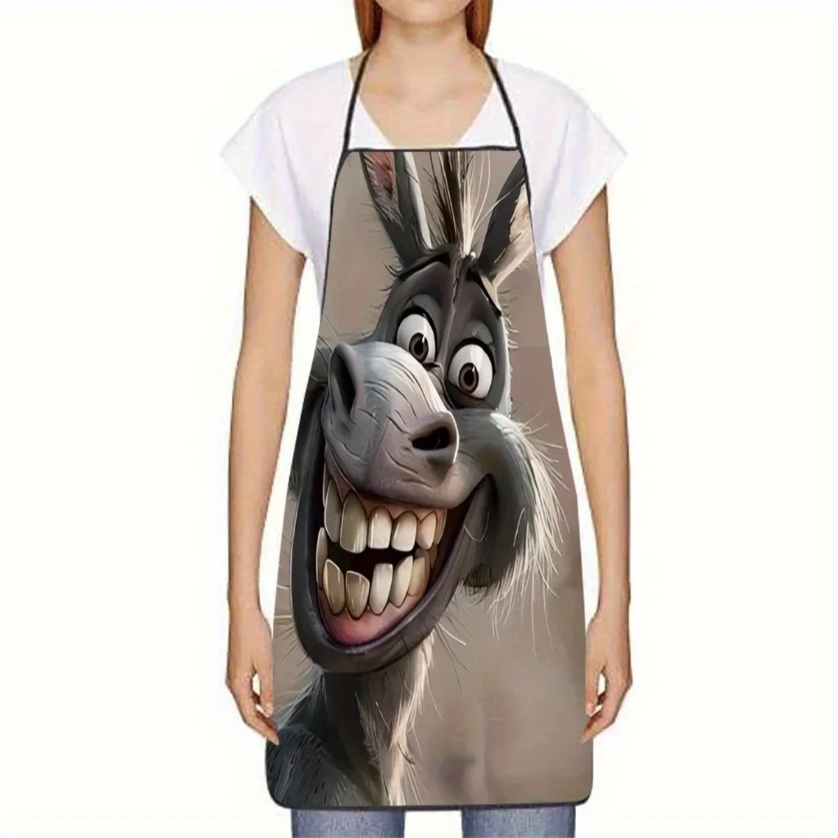 Classic Vintage Apron with Illustrated Character Design and Shine ...