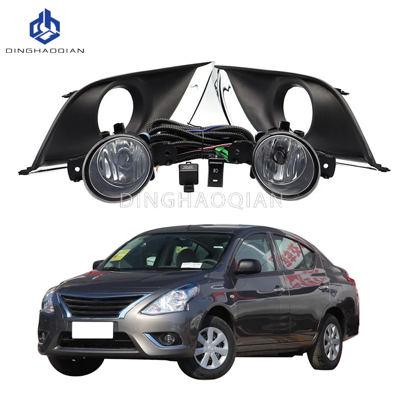 1-set-Fog-Lights-Headlight-for-Nissan-Sunny-Almera-Versa-2014-2015-2016 ...