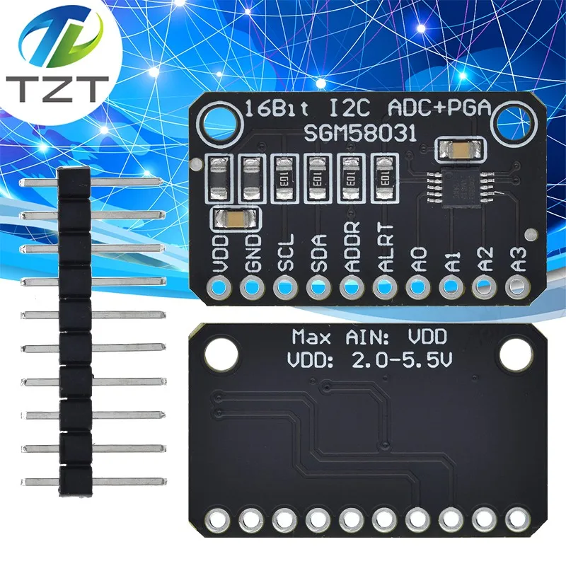 SGM58031-Development-Board-16-bit-High-Precision-I2C-Module-4-Channel ...