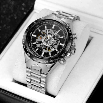 남성용 클래식 스켈레톤 플라이휠 기계식 손목시계, 432G, 럭셔리 시계, 공장 직매