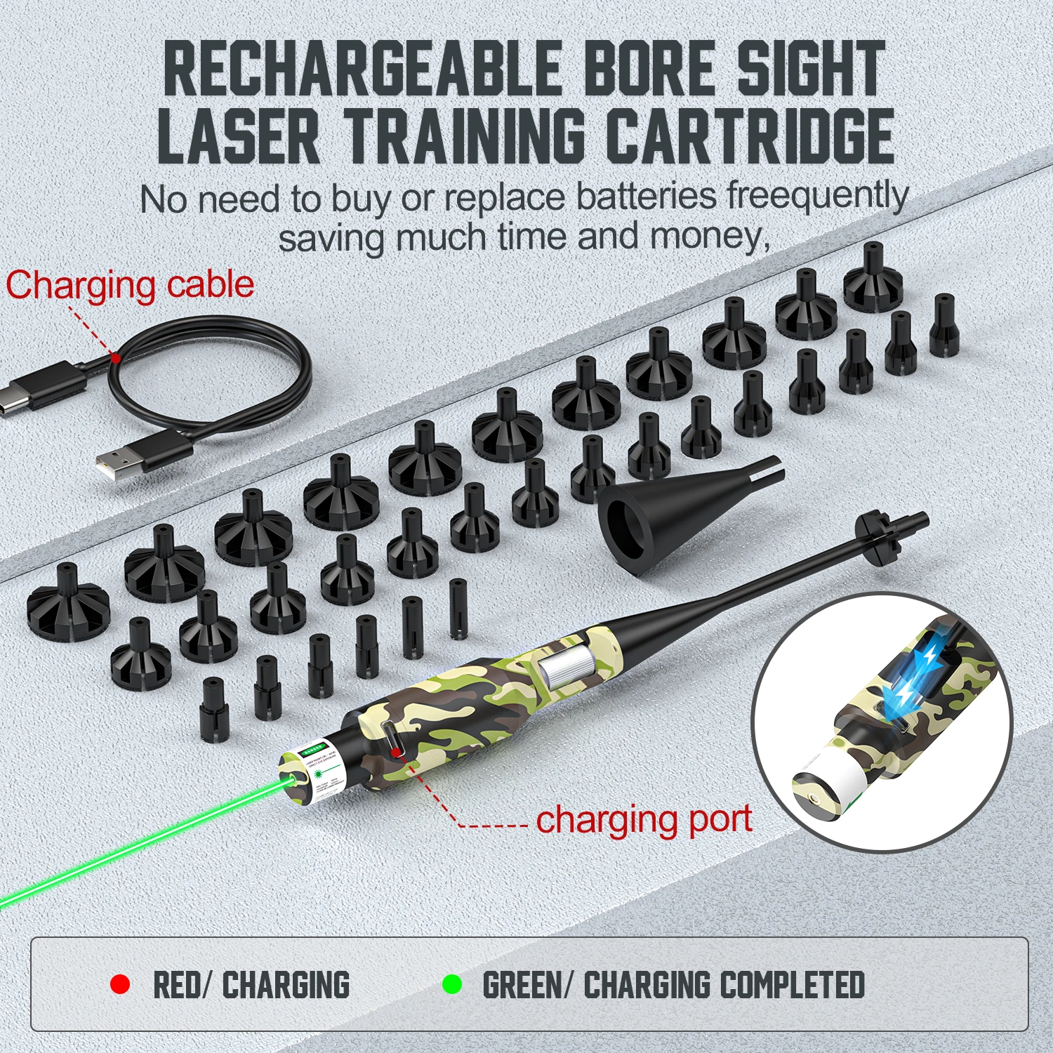 1390 Laser Training Cartridge - Live Ammo Not Needed! Fast Zeroing ...