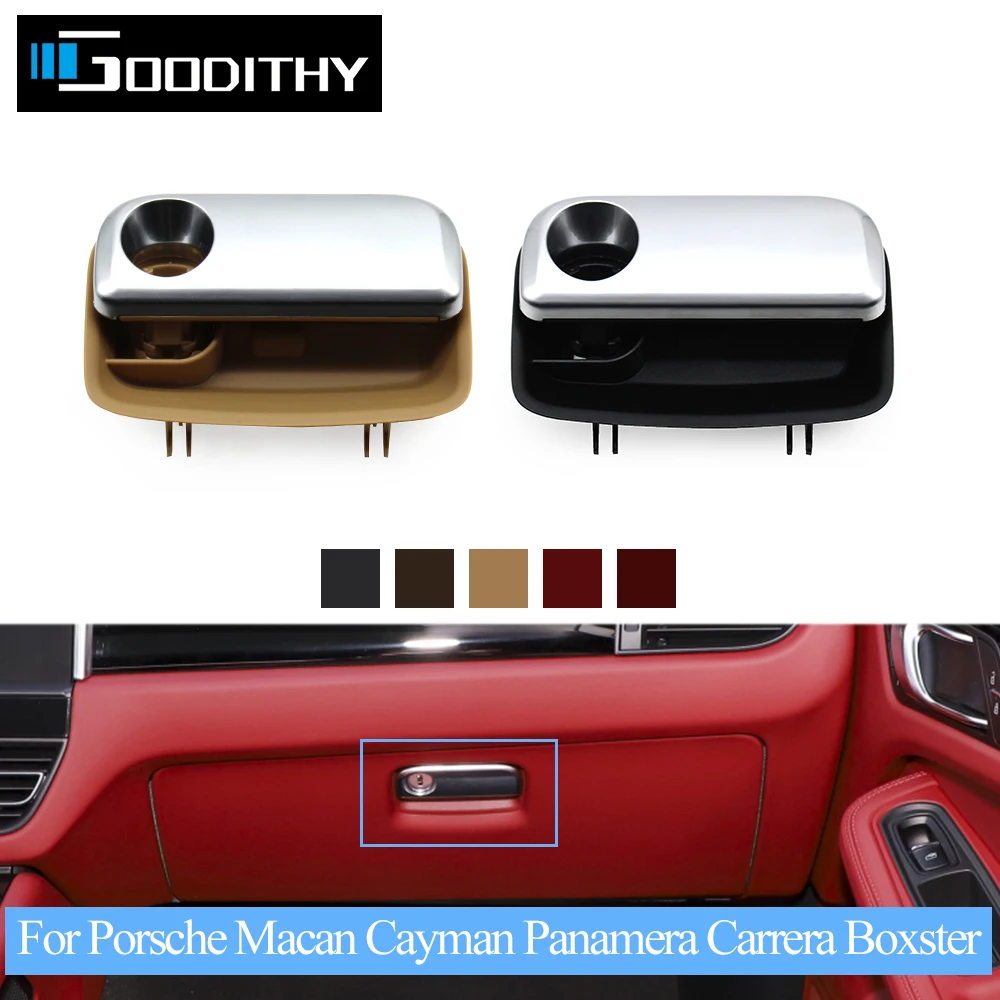 Dashboard Glove Box Switch Handle Toolbox Lock Cover Panel For Porsche ...