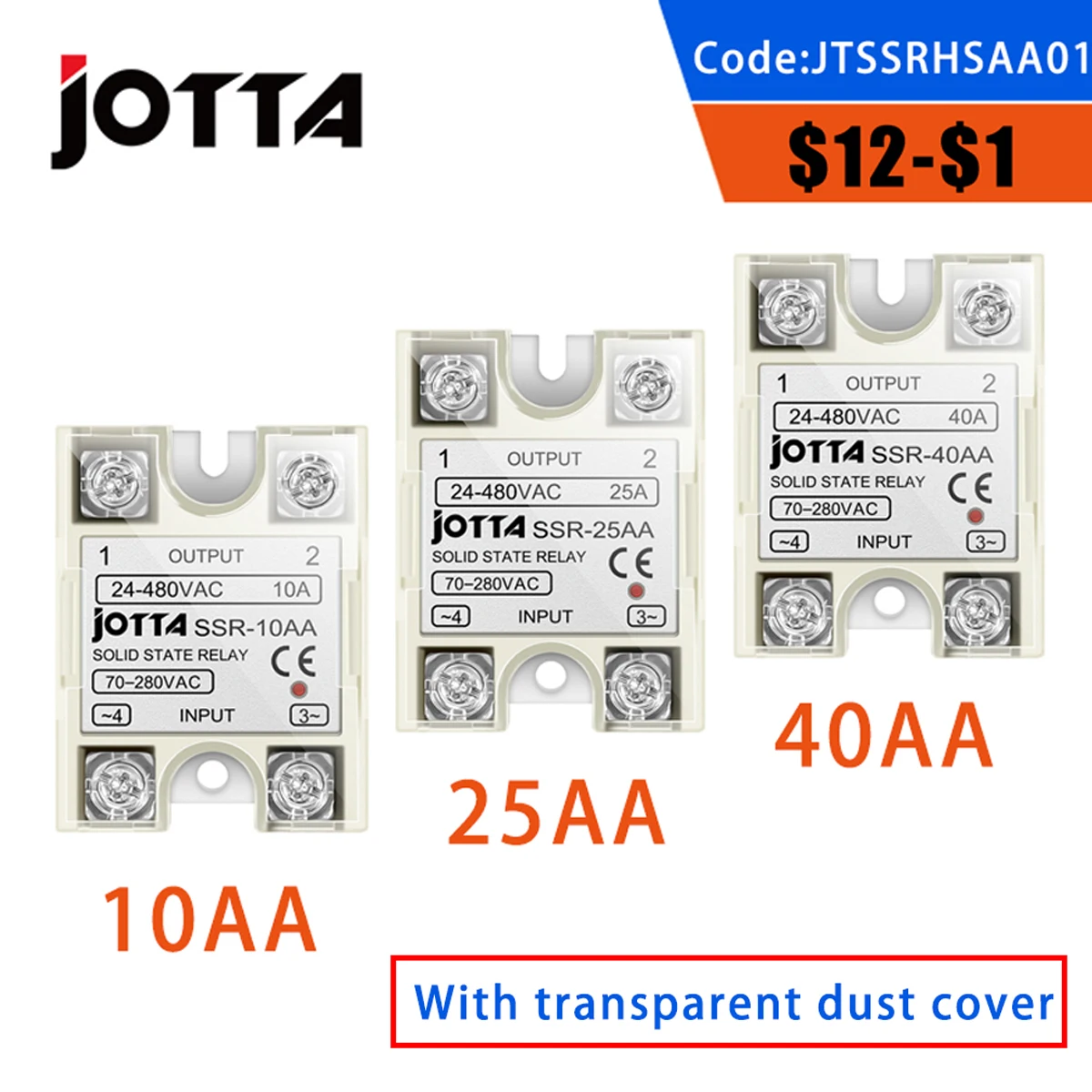 Ssr -10aa 25aa 40aa Ac Control Ac Ssr White Shell Single Phase Solid State Relay With Plastic ...