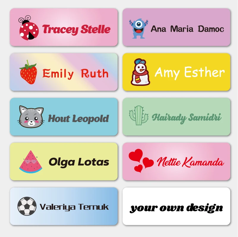 Free-Shipping-Customize-Name-Stickers-14x40mm-100-Pieces-Pack ...