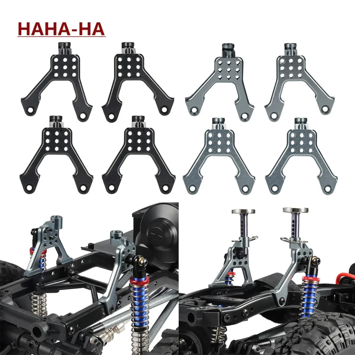 4Pcs-Aluminum-Front-Rear-Shock-Tower-Mount-for-1-10-RC-Crawler-Car ...