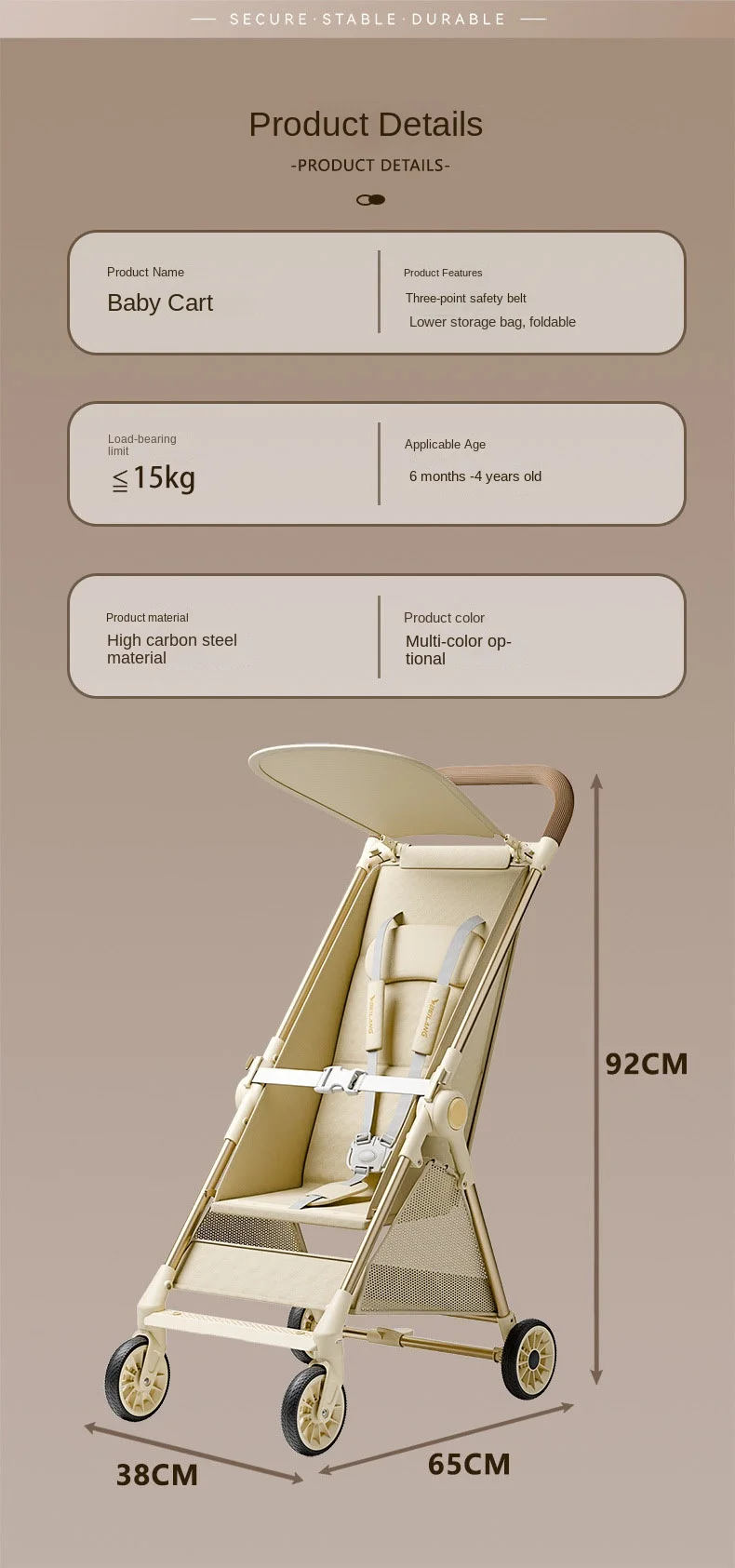 umbrella stroller stroller easy to travel HARPPA Ringo™ Ultra Compact ...