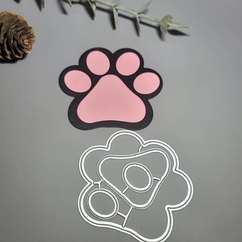 Dog Paw Metal Cutting Dies Scrapbook Embossing Craft Paw Die Cut Album ...
