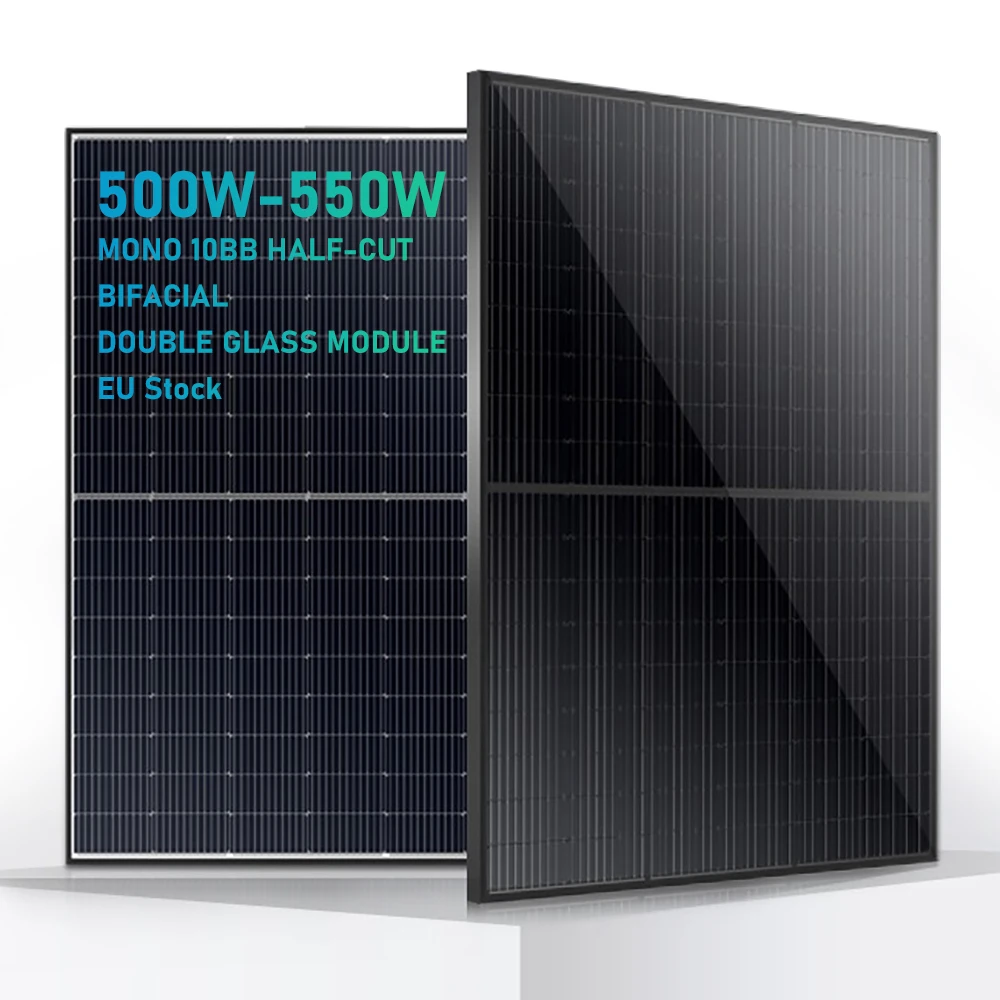 High-Efficiency-550W-Half-Cell-Solar-Panel-5400W-500W-Black-Frame-PV ...