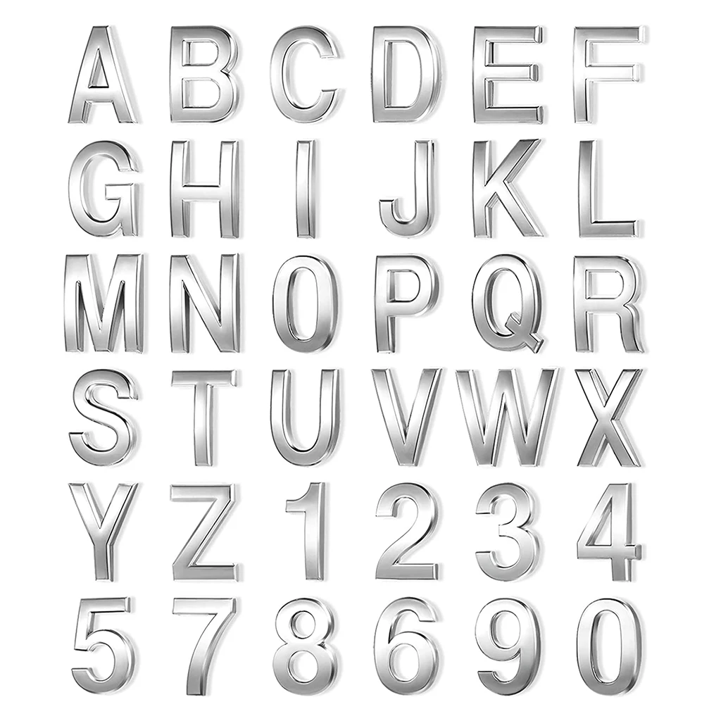 Self-Adhesive-3D-Number-Alphabet-Letter-Sticker-for-House-Home ...
