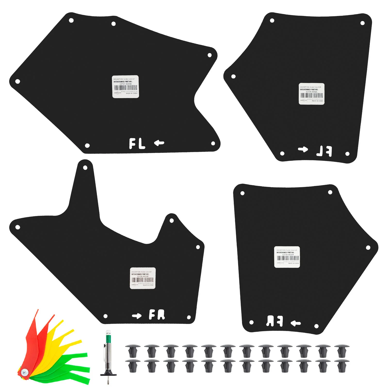 For Toyota Tundra Sequoia 2007-2020 Mud Flaps Splash Guards Fender ...