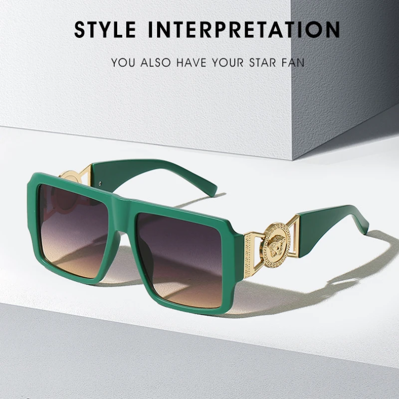 New Fashion Head Sunglasses 2310 Square Fashion Sunglasses Versatile ...