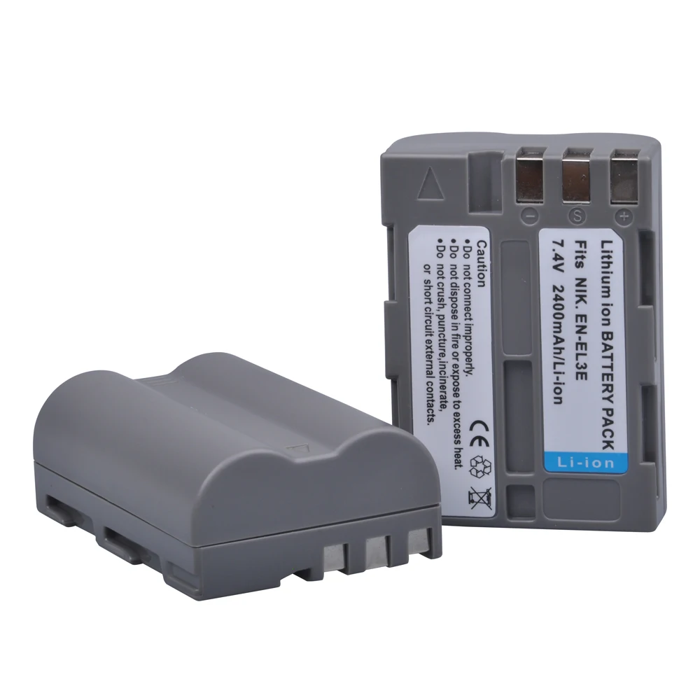 1 Battery-2400mAh EN-EL3 EN-EL3e Batterie pour Nikon D300S, D700, D90 ...