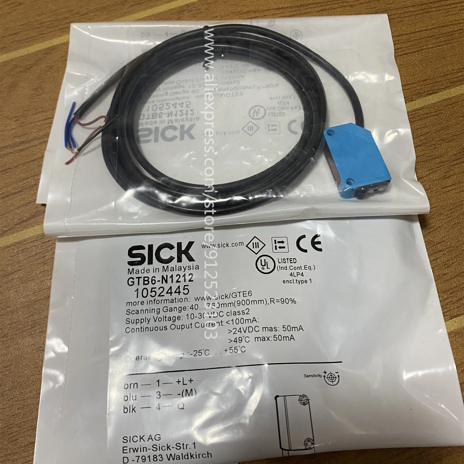 Sensor de interruptor fotoeléctrico Sick, nuevo y Original, GTB6 N1212 ...