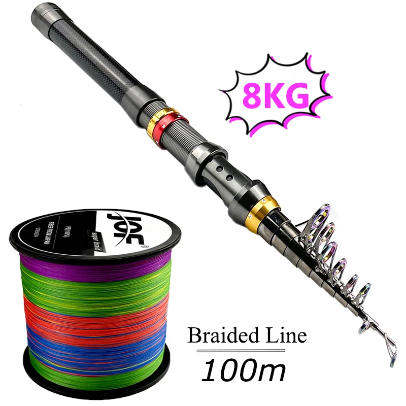 GHOTDA-Carbon-Fiber-Casting-Fishing-Rod-1-8-3-6m-Baitweight-5-20g-with ...