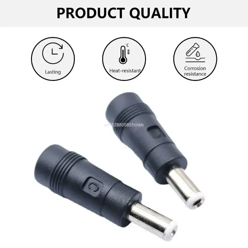 Black Charging Adapter Power Supply Adapter DC5521 to DC5525 Conversion ...