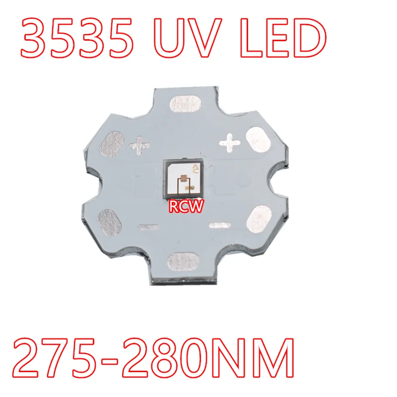 1PCS 3535 UV LED 275NM 280NM UV LED Lamp Beads With 20mm PCB ...
