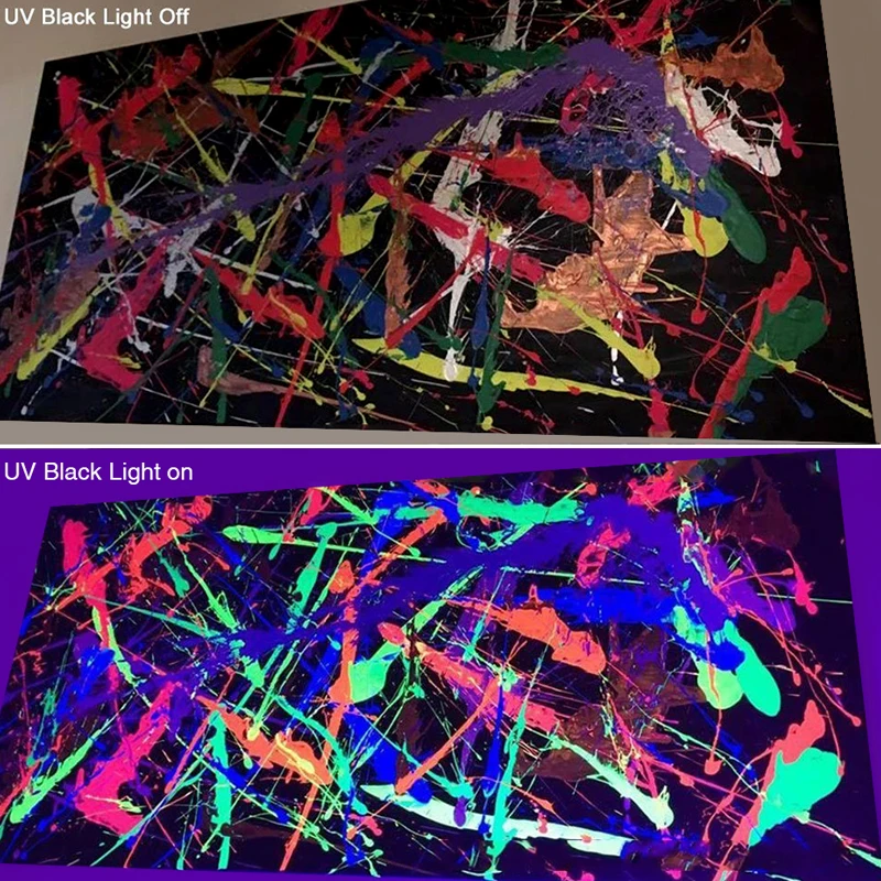 Black Light Paint Splatter
