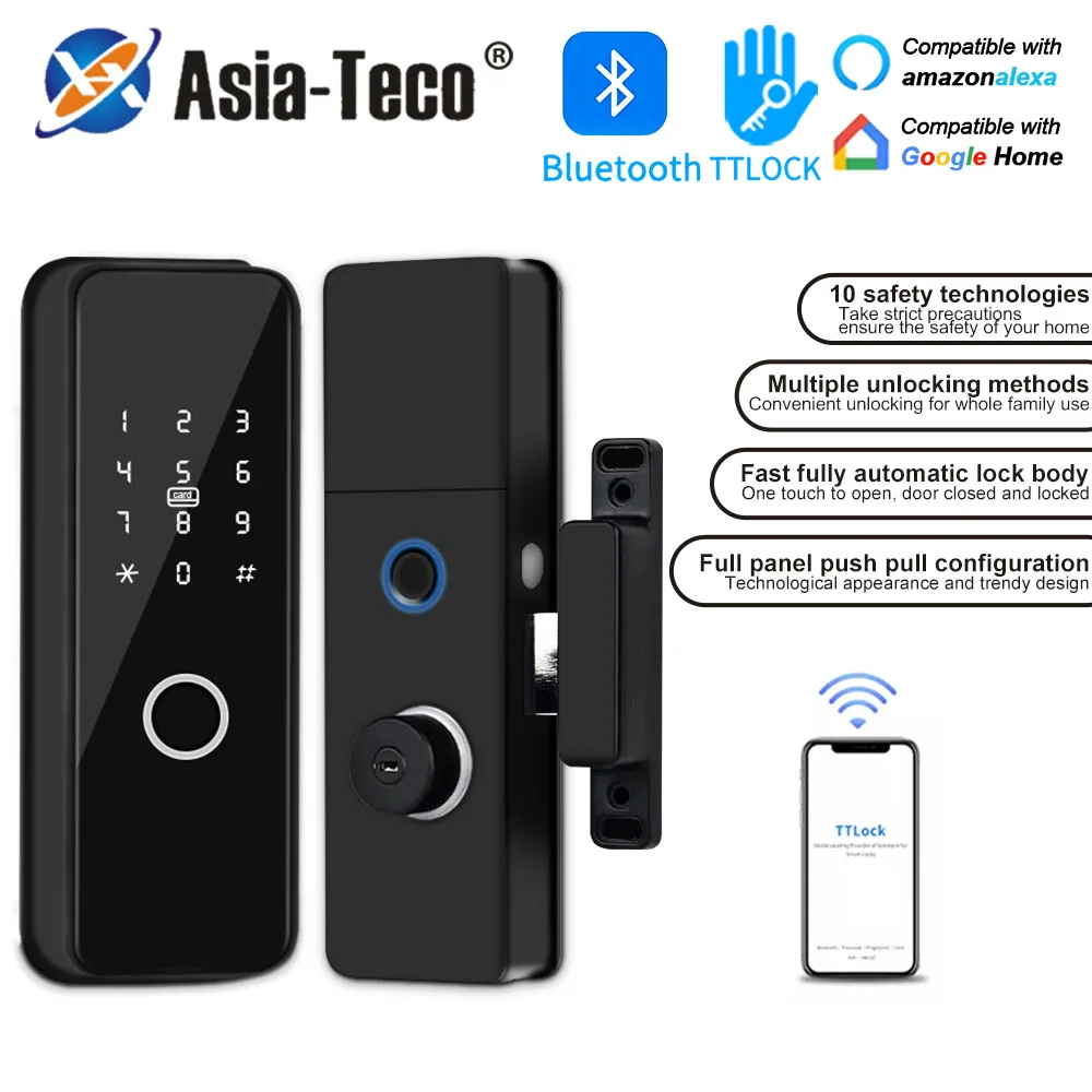 TTLOCK-Electronic-Intelligent-Door-Lock-IC-Card-Fingerprint-Deadbolt ...
