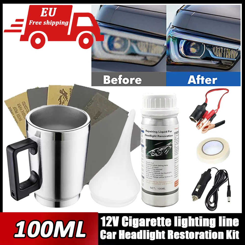 Car Accessories Headlight Repair Polish Kit Car Headlight Restoration ...