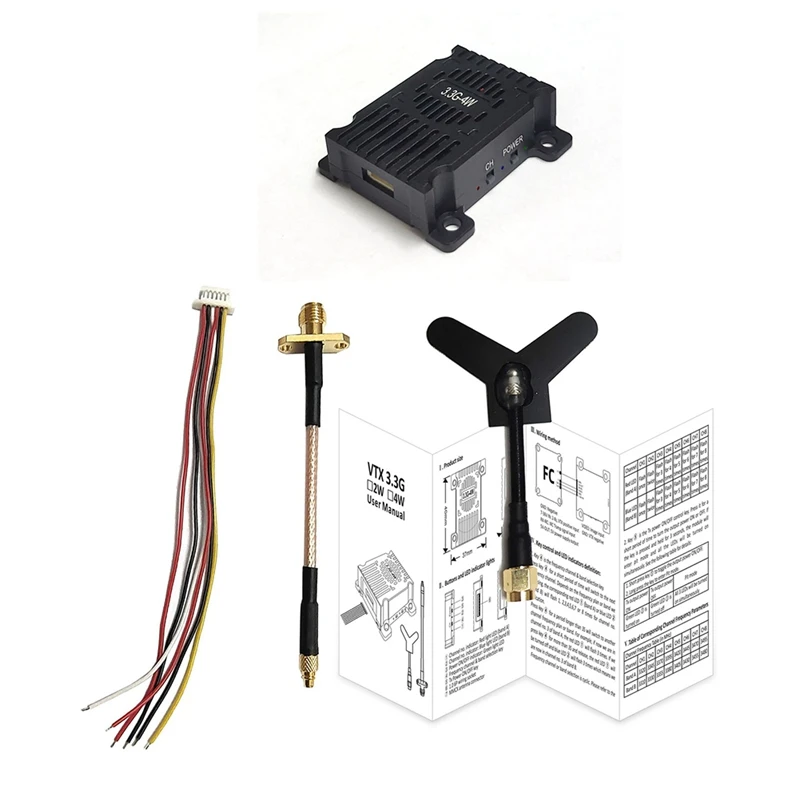 3-3G-4W-FPV-VTX-8CH-4000Mw-FPV-Video-Transmitter-For-FPV-RC-Racing ...