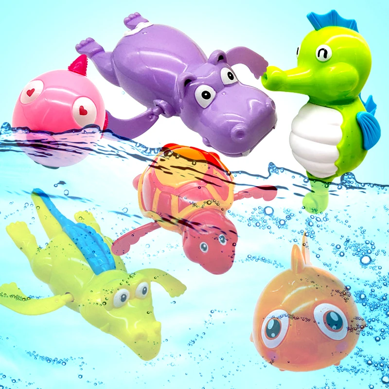 Baby Bath Toys Bathing Cute Swimming Turtle Whale Pool Beach Classic ...