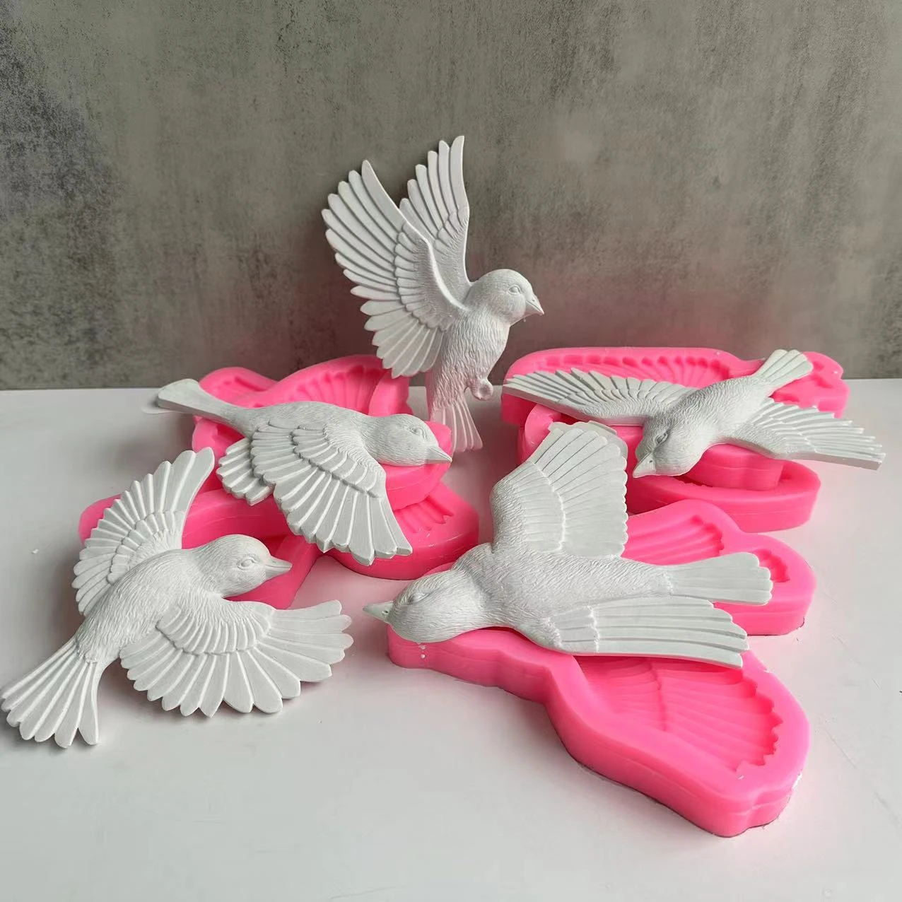Hummingbird Silicone Mold Swallow Bird Cake Flip Sugar Mould 3d Bird ...
