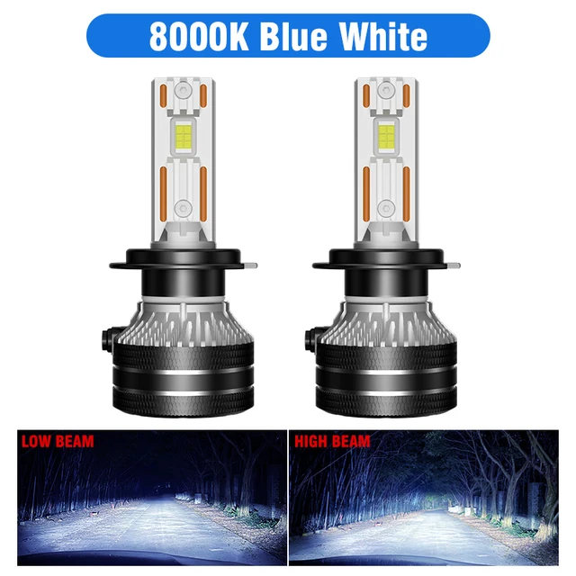 K5C H7 LED Headlights Canbus H1 H4 H11 9012 HIR2 H8 H9 9005 9006 HB3 HB4 Extremely High Power ...