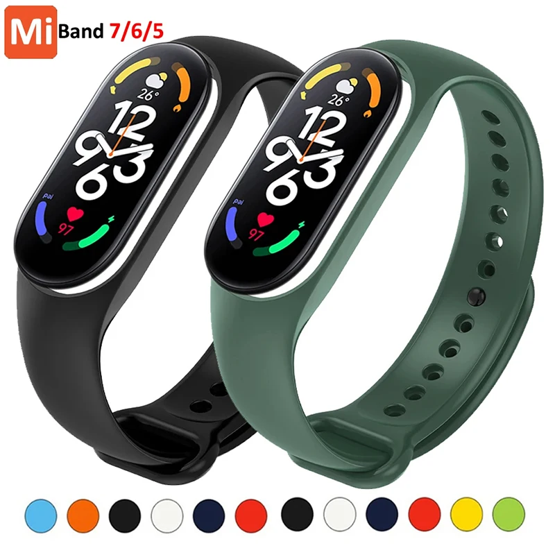 Bracelet-For-Mi-Band-6-7-NFC-Strap-Silicone-Sport-Wristband-belt ...