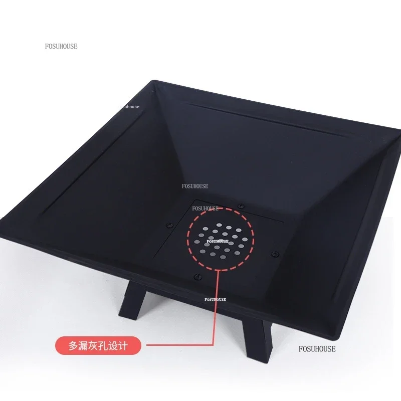 Charcoal Square Fire Pits Outdoor Brazier Courtyard Firewood Stove ...