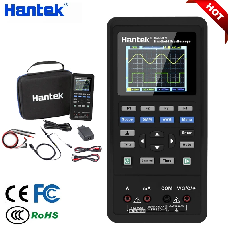 Hantek-2D72-2C72-2D42-2C42-Handheld-Oscilloscope-Digital-Multimeter ...