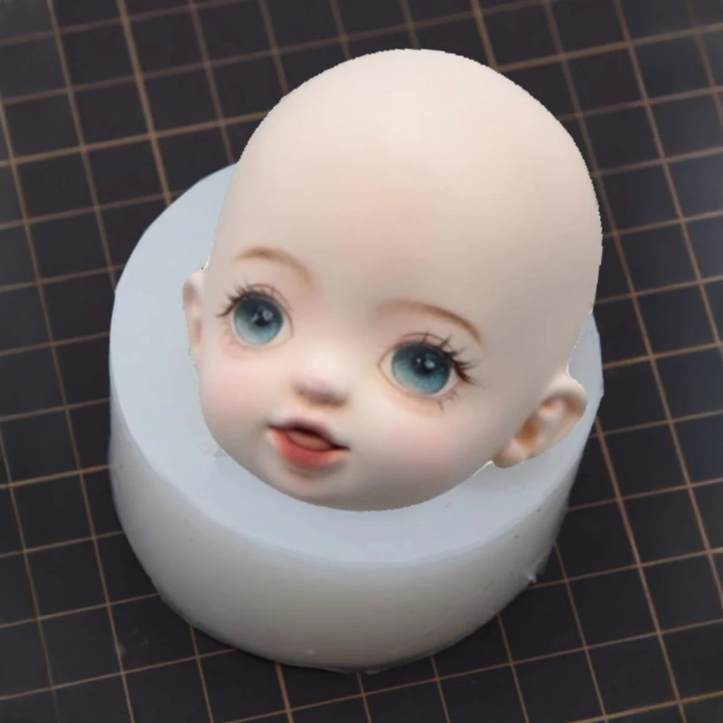 Cartoon-Face-Silicone-Mold-DIY-Pottery-Handmade-Dolls-creative-Models ...