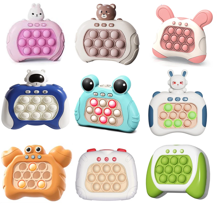 Pop Push Bubble Fidget Brinquedos Sensoriais, Whack A Mole Music, Quick ...